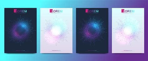 안내 책자 전단지 전단지 커버 배너 카탈로그 잡지 또는 연례 보고서에 대 한 최신 벡터 템플릿 비즈니스 과학 및 기술 설계도 서 레이아웃입니다 만다라와 프레젠테이션입니다