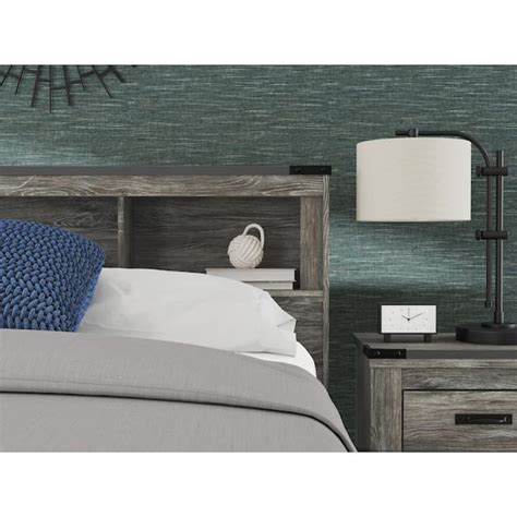 Signature Design By Ashley Frandern Gray Queen Bookcase Headboard