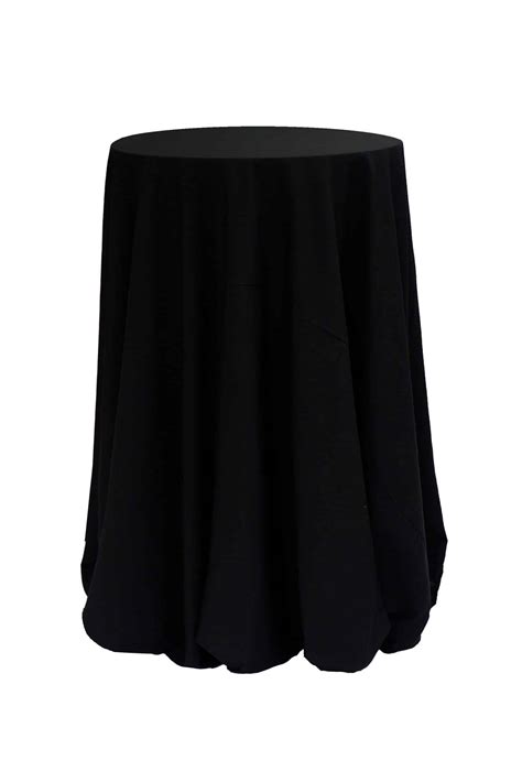 Tablecloth Black Poly Cotton Rectangular Assorted Sizes D Plus