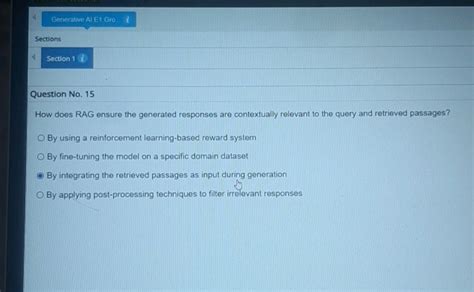 Generative Al E Gro Sections Section I StudyX