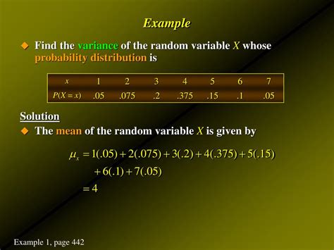 Ppt Distributions Of Random Variables Expected Value Variance And Standard Deviation