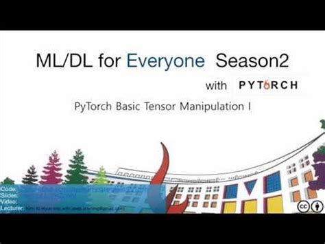 PyTorch Lab Tensor Manipulation YouTube