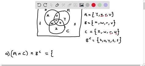 Solved Venn Diagram And Complement System 50 Points Brainiest