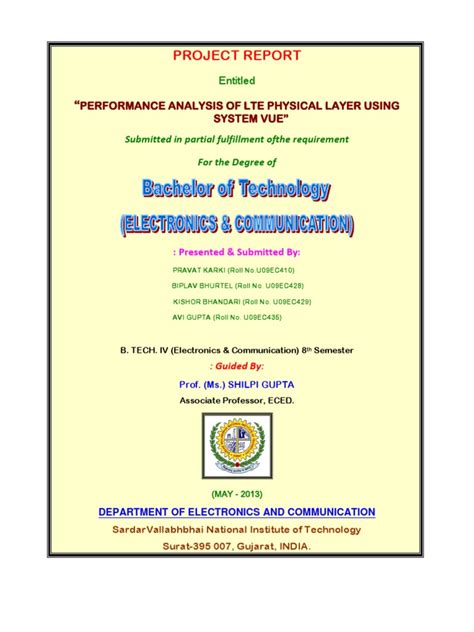 Performance Analysis Of Lte Physical Layer Using System Vue Download