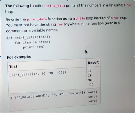 Solved The Following Function Print Data Prints All The Chegg