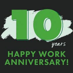 Happy Work Anniversary 3 Years  500×500 Happy Work Anniversary