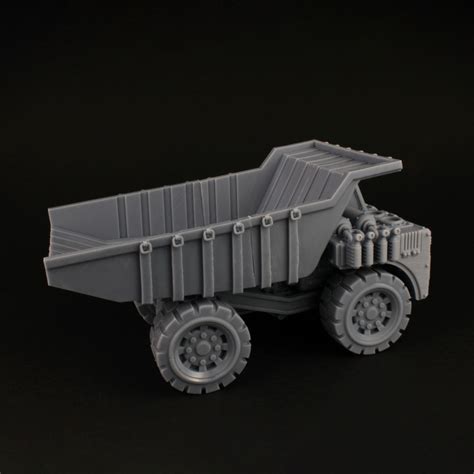 3d printable dump truck by tesseract tomb