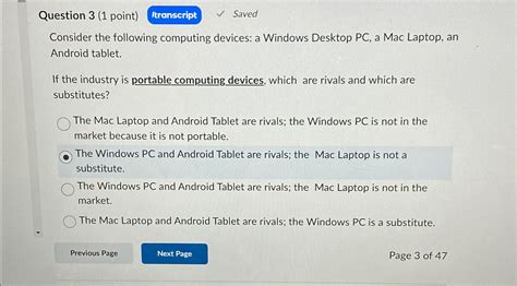 question 3 1 ﻿point ﻿savedconsider the following