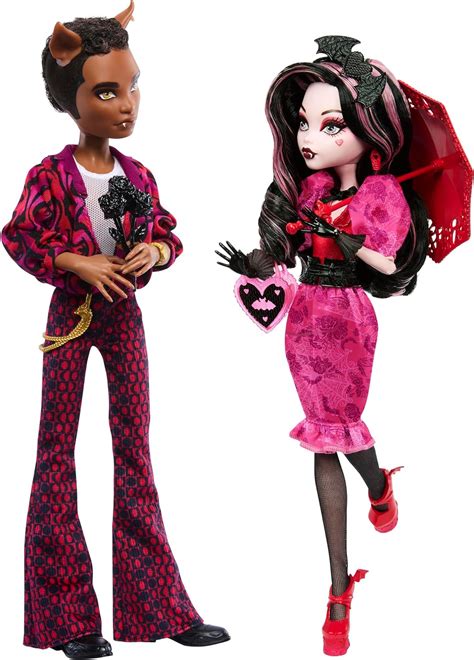 Monster High Howliday Love Edition Dolls Draculaura And Clawd Wolf
