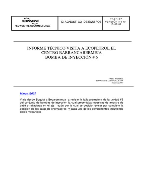 Reporte Flowserve Pdf