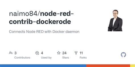 Github Naimo84node Red Contrib Dockerode Connects Node Red With Docker Daemon