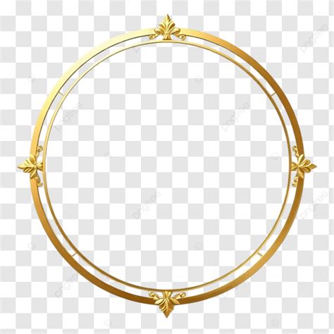우아한 황금 원형 프레임 골든 프레임 원형 프레임 화려한 프레임 Png 일러스트 및 이미지 에 대한 무료 다운로드
