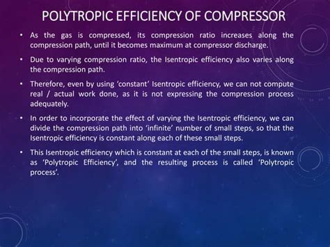 Presentation On Calculation Of Polytropic And Isentropic Efficiency Of Natural Gas Compressors