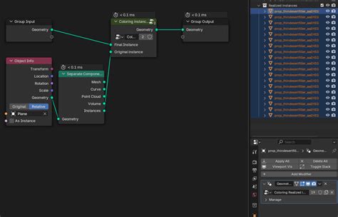 geometry nodes how to transfer correctly color attribute from an