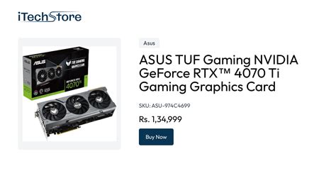 ASUS TUF Gaming NVIDIA GeForce RTX™ 4070 Ti Gaming Graphics Card ...