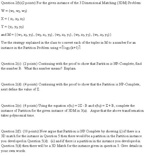 Solved Question A Points Discuss The PARTITION Chegg