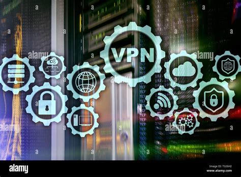 Secure Vpn Connection Virtual Private Network Or Internet Security