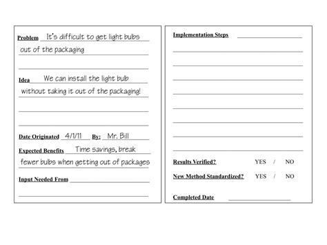 Kaizen Examples