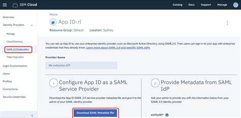 setting up single sign on sso with ibm cloud app id simplesamlphp