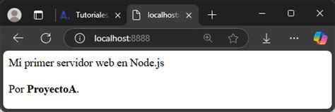 Servidor Web Rápido Con Javascript Y Nodejs Proyecto A