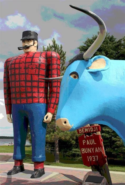 Paul Bunyan Minnesota Prairie Roots Paul Bunyan Babe The Blue Ox