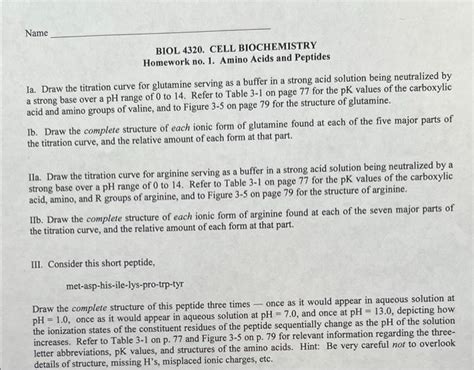 In 1a There Was A Typo Instead If Valine It Should