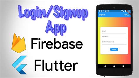Simple Loginsignup App Using Flutter And Firebase Part 2 Youtube