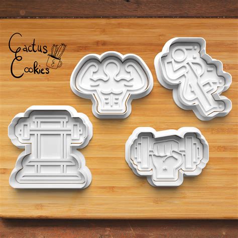 3d File Gym Cookie Cutter Set 0266 🍪・3d Print Model To Download・cults