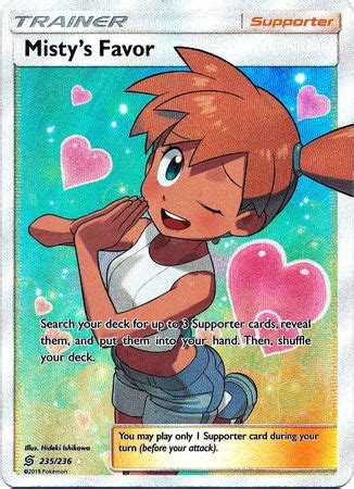 Mistys Favor Full Art 235 236 Sun And Moon Unified Minds Pokémon