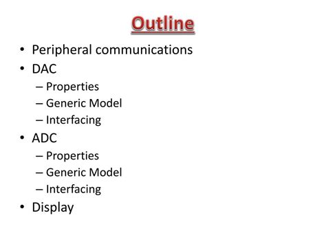 Ppt Interfacing Dac Adc Without Peripheral Controller Powerpoint Presentation Id