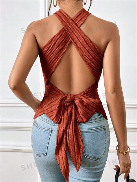 Pin By Aleksandra N On Nähen In 2024 Backless Halter Top Clothes For