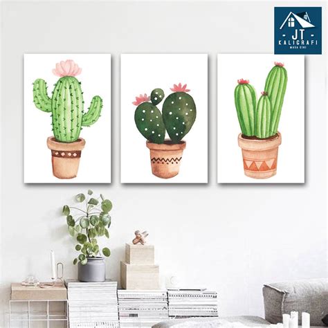 Jual Hiasan Dinding Dekorasi Hiasan Dinding Wall Decor Kaktus Natural Untuk Kamar Atau Ruang