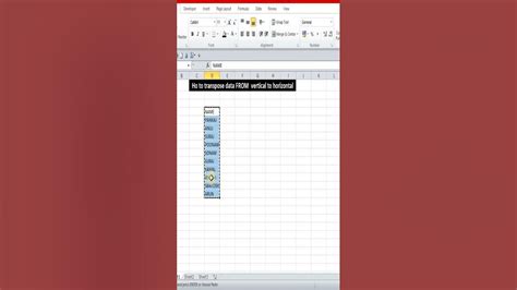 How To Transpose Data From Vertical To Horizontal Transpose