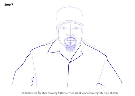 How To Draw Ice Cube Rappers Step By Step DrawingTutorials Com