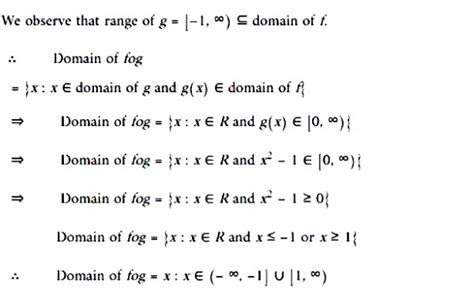 If F X √x X ≥ 0 And G X X 2 1 Are Two Real Functions Then Find Fog And Gof And Check