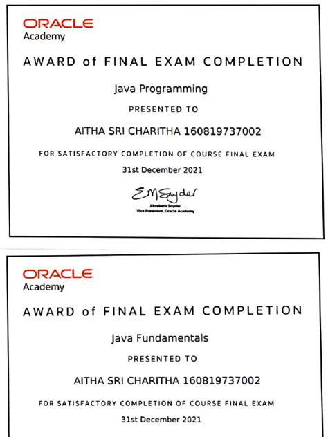 002 Oracle Certificate Pdf