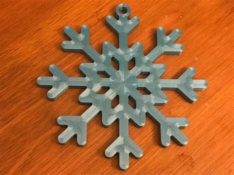 Free Stl File Simple Snowflake Decorations・3d Print Object To Download・cults