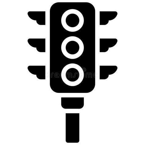 Traffic Light Icon Location Map And Navigation Vector Stock Vector