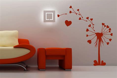 Наклейка Влюбленный одуванчик на стену