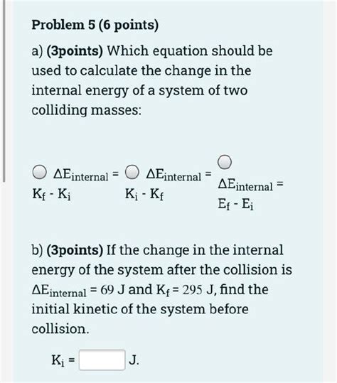 Solved Problem 5 (6 points) a) (3points) Which equation | Chegg.com