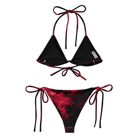 Inferno Red And Black Eco String Bikini Dragon Foxx®