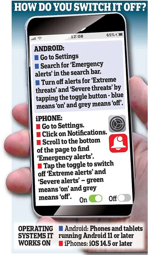 Dont Panic As Government Tests Emergency Alert System On Sunday At 3pm Daily Mail Online