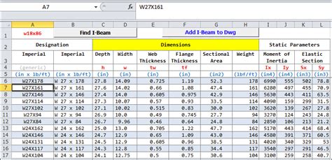 Excel VBA Add I Beam Section To Drawing NET ObjectARX VBA