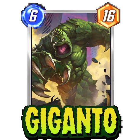 Giganto Alberto Dal Lago Marvel Snap Card Variant Marvel Snap Zone