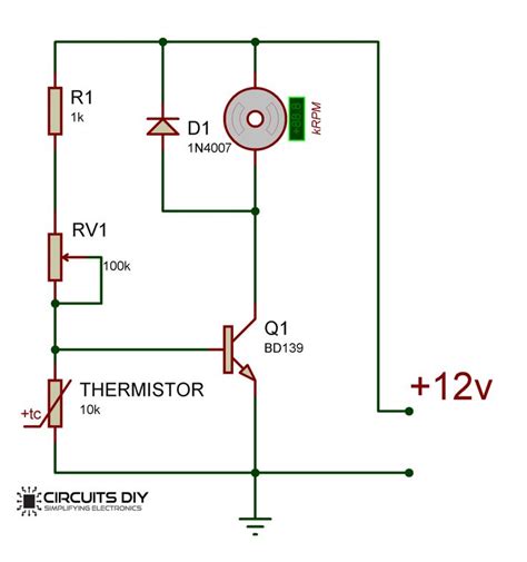 temperature fan controller circuit diagram using microcontro