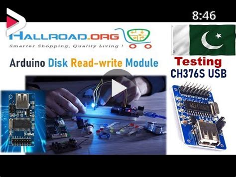 Arduino Disk Read write Module USB Flash Disk For Arduino CH376S دیدئو dideo