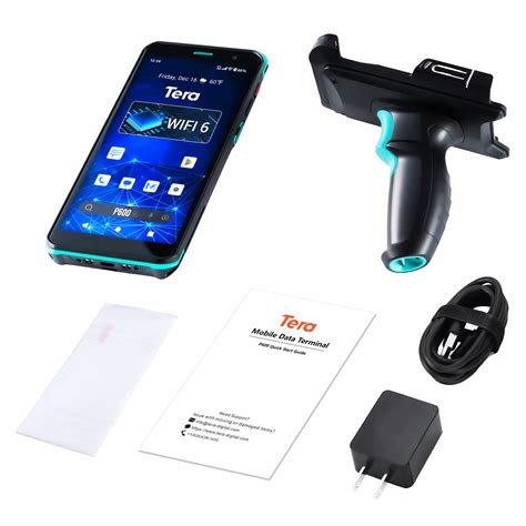 Tera Android 11 Barcode Scanner Pda P600 High Performance Qualcomm Cpu 5000mah Battery And