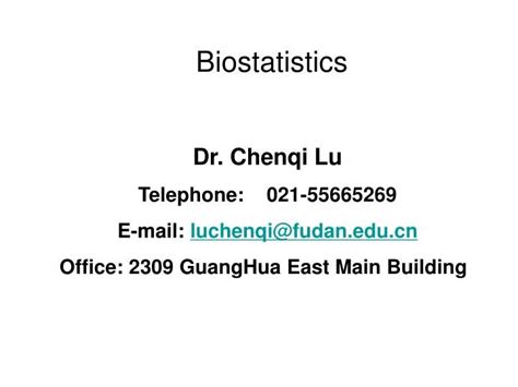 PPT Biostatistics PowerPoint Presentation Free Download ID