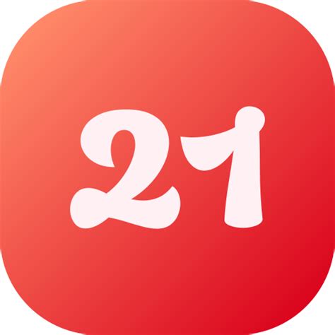 Number 21 Free Education Icons