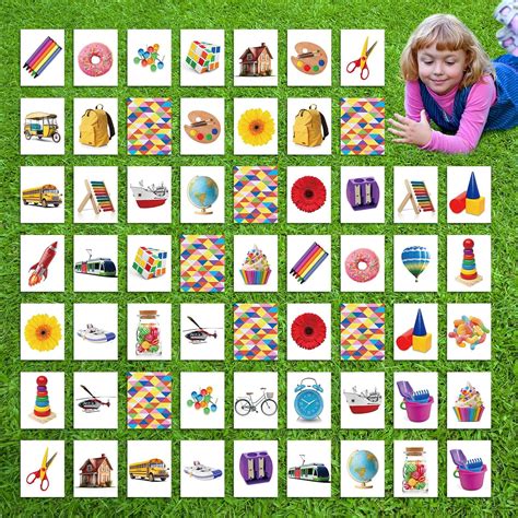 winnerwhy 60 pieces jumbo memory game 30 pairs giant